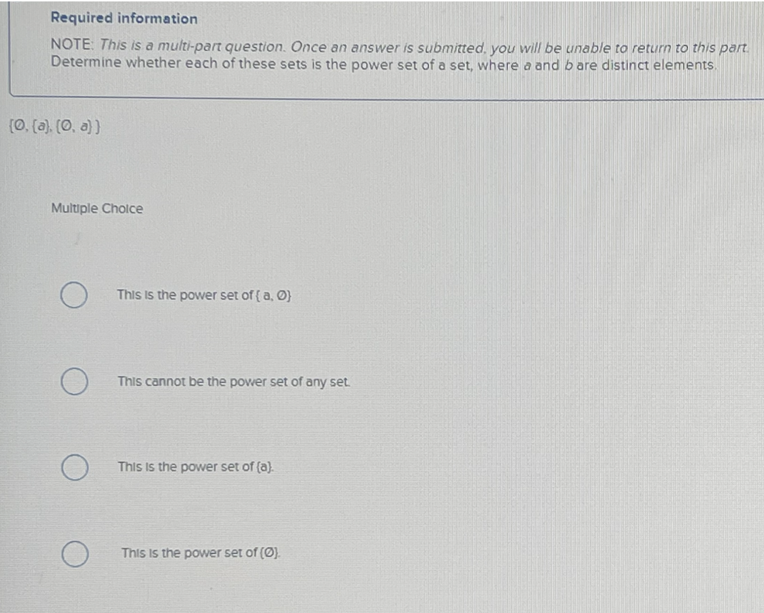 Solved Required information NOTE: This is a multi-part | Chegg.com