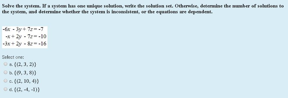 Solved Solve the system of equations by using the addition | Chegg.com