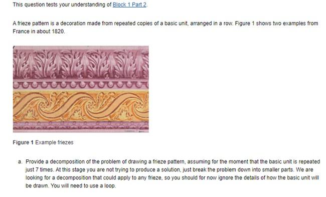 Solved This question tests your understanding of Block 1 | Chegg.com