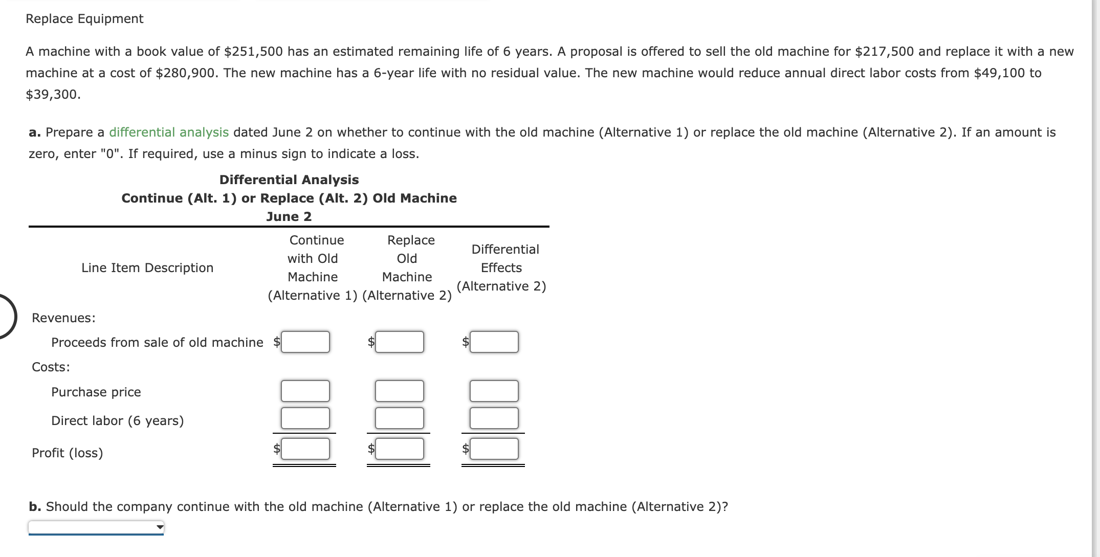 Solved A machine with a book value of $251,500 has an | Chegg.com