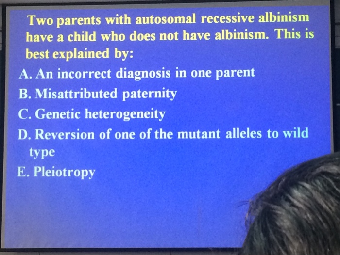 Solved Concerning autosomal recessive inheritance: A. | Chegg.com