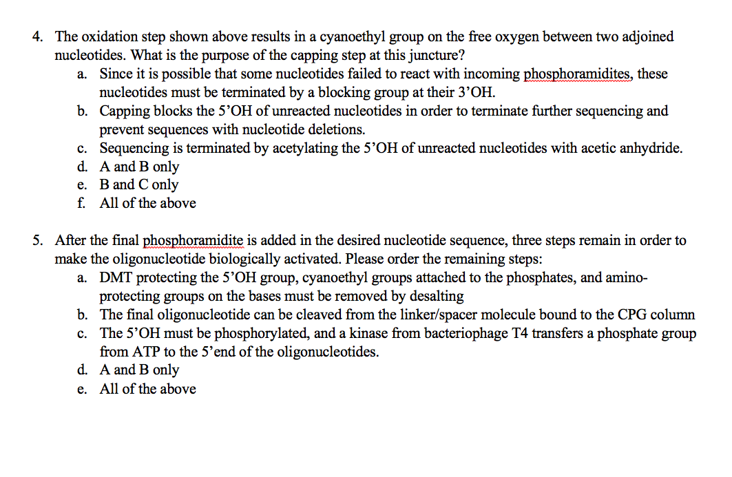 DMT-03 Base 2 1. Detritylation Solid Support Linke 2. | Chegg.com