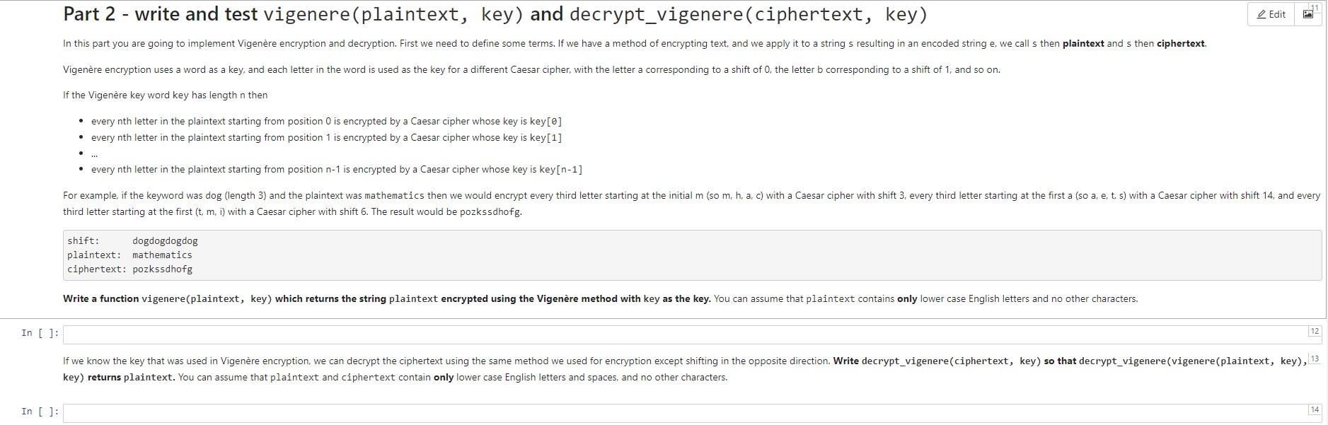 Solved Part 1 - frequency analysis and the Caesar cipher Let | Chegg.com