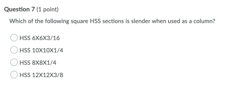 Solved Question 7 (1 point) Which of the following square | Chegg.com