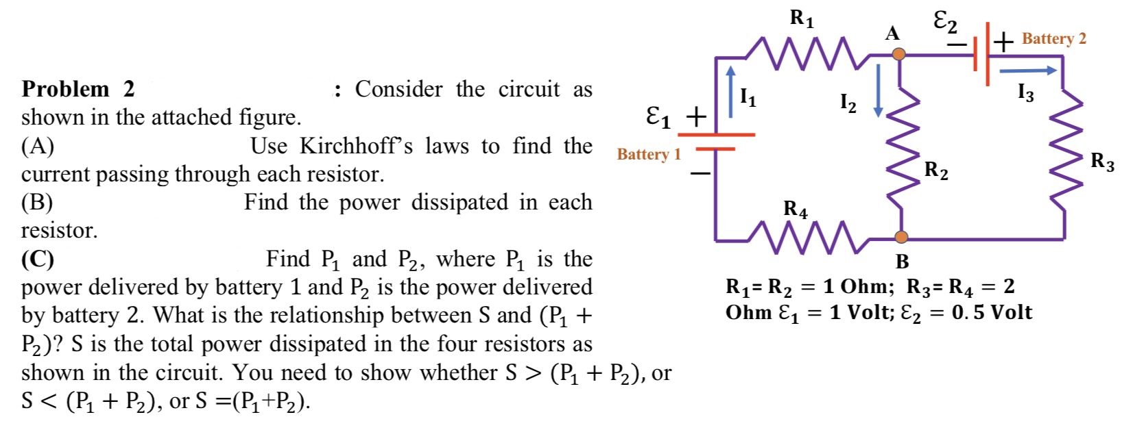 Solved Problem 2 : Consider the circuit as shown in the | Chegg.com