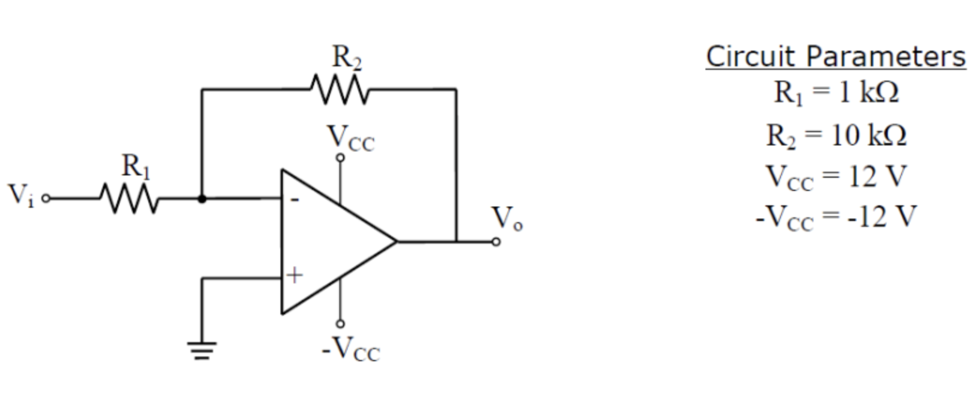 Solved Measure the output voltage and the gain for Vi=-2.5 | Chegg.com