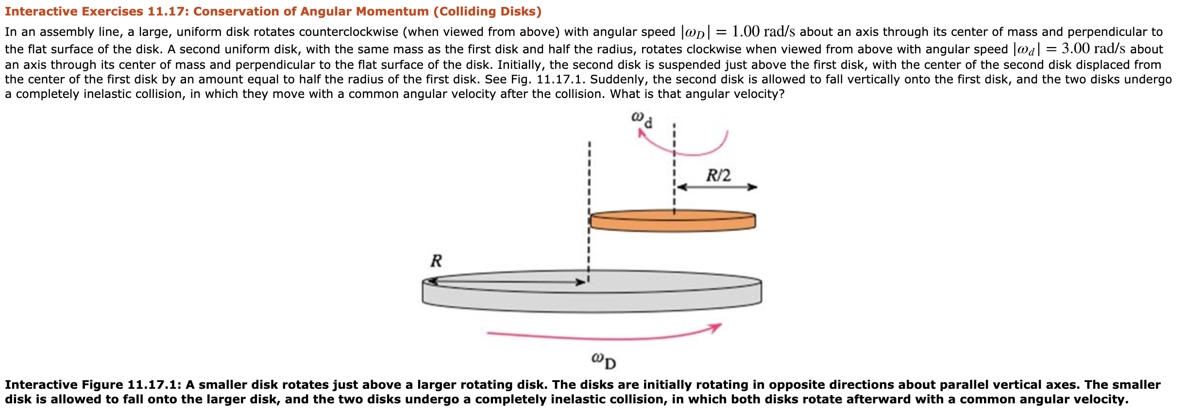 Solved Interactive Exercises 11.17: Conservation of Angular | Chegg.com