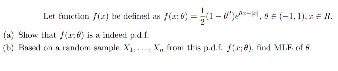 Solved Let function f(x) be defined as | Chegg.com
