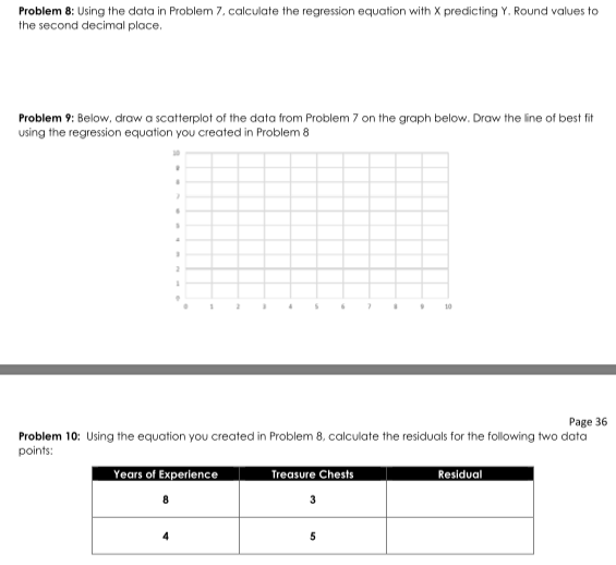 Solved Problem 8: Using the data in Problem 7, calculate the | Chegg.com