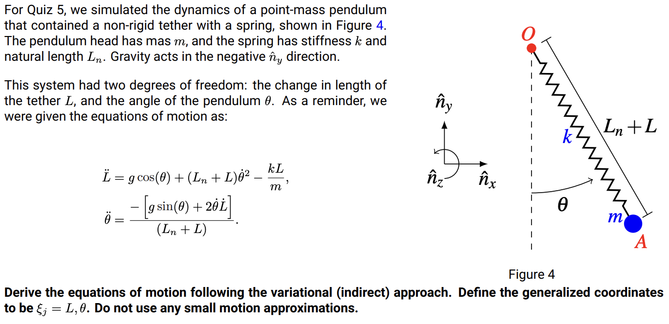 Solved For Quiz 5, we simulated the dynamics of a point-mass | Chegg.com