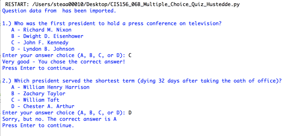 Create a Python program that reads an external | Chegg.com