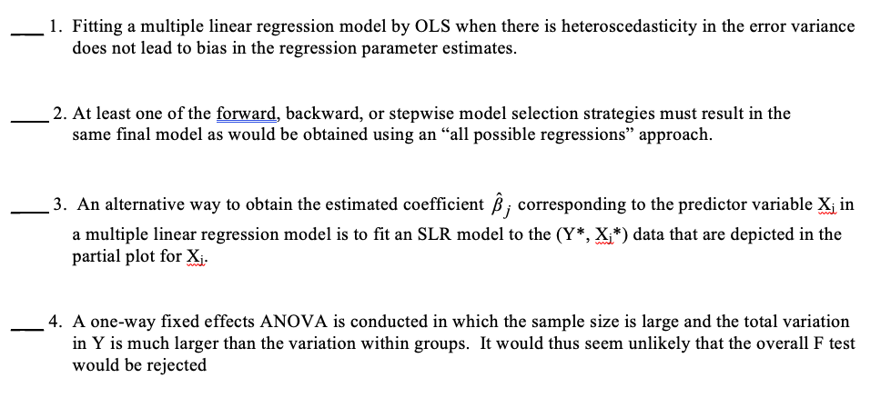 Solved 1. Fitting a multiple linear regression model by OLS | Chegg.com