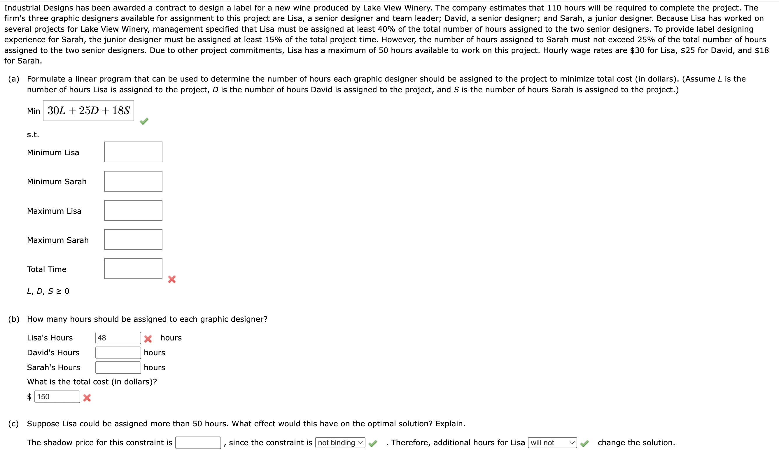 Solved Industrial Designs has been awarded a contract to | Chegg.com