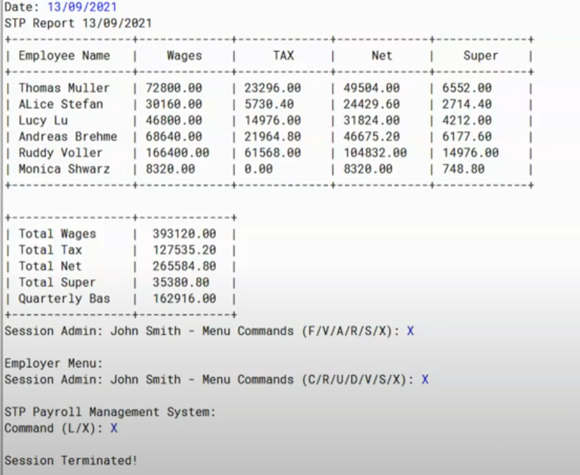Solved JAVA Help, STP Payroll Management System. I need help | Chegg.com