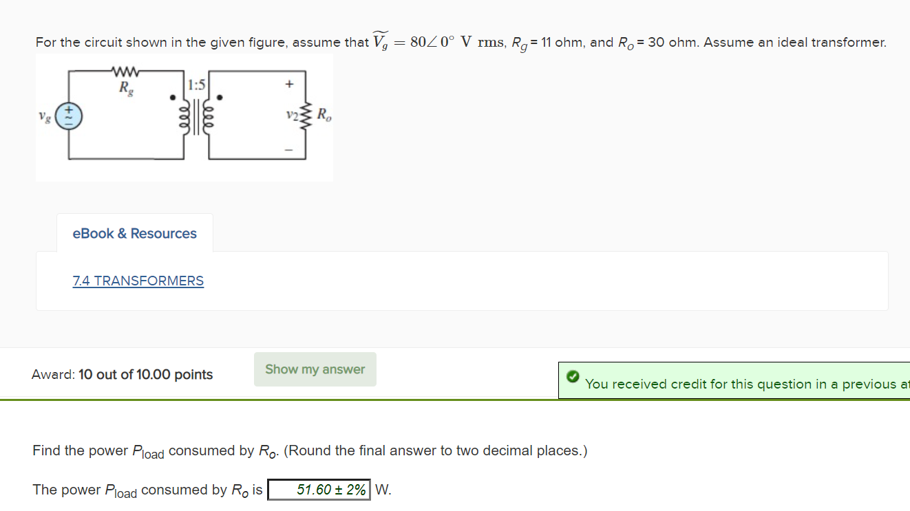 Solved For the circuit shown in the given figure, assume | Chegg.com
