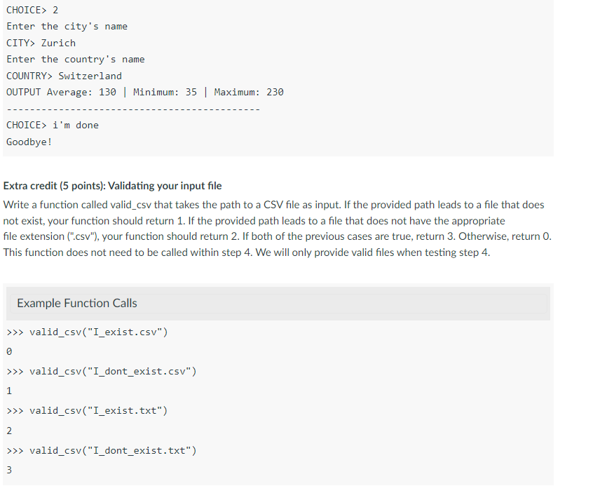 Step 1: Month based stats (4 points) Write a function | Chegg.com