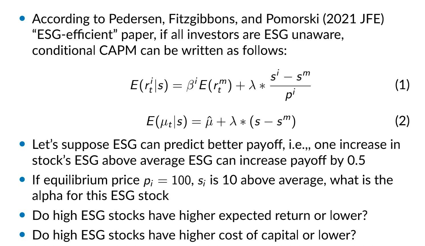 Solved According to Pedersen, Fitzgibbons, and Pomorski | Chegg.com