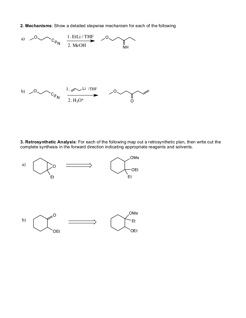 Solved 2. Mechanisms: Show a detailed stepwise mechanism for | Chegg.com