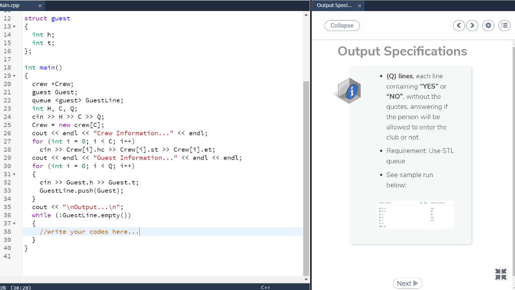 Solved Can You Please Help Me To Complete The Program 