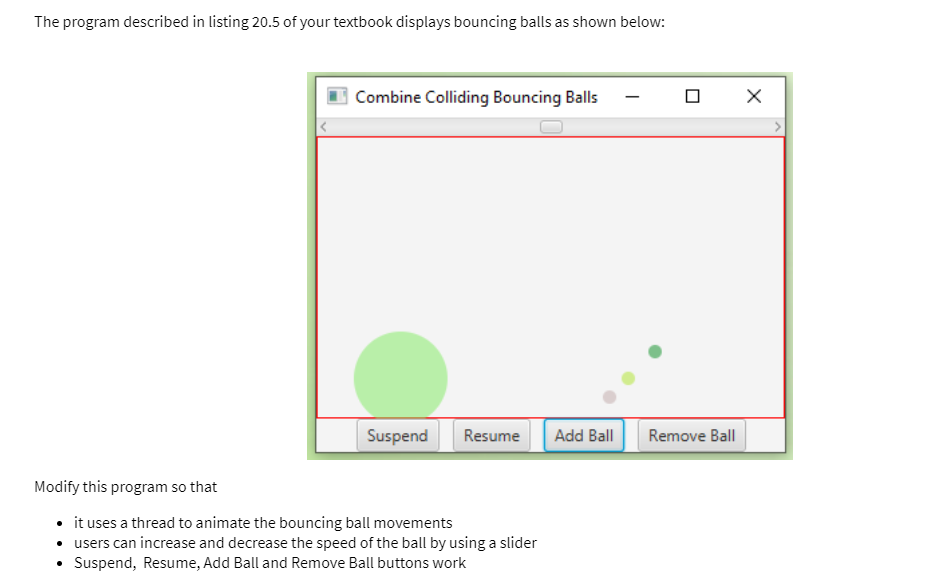 Solved The program described in listing 20.5 of your | Chegg.com