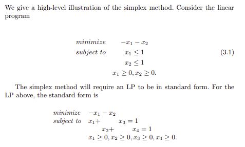 Solved We give a high-level illustration of the simplex | Chegg.com