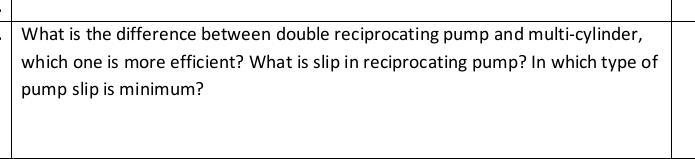 Solved What is the difference between double reciprocating | Chegg.com