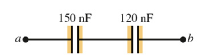 Solved For the capacitor network shown below, the potential | Chegg.com