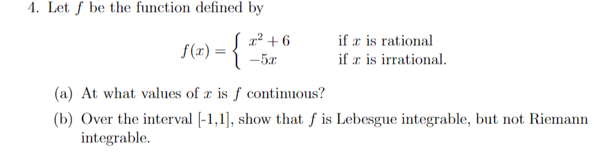 Solved Let f be the function defined byf(x)={(x^(2)+6 ﻿if x | Chegg.com