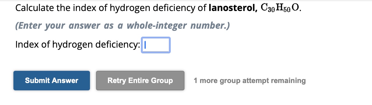 Solved Calculate the index of hydrogen deficiency of | Chegg.com