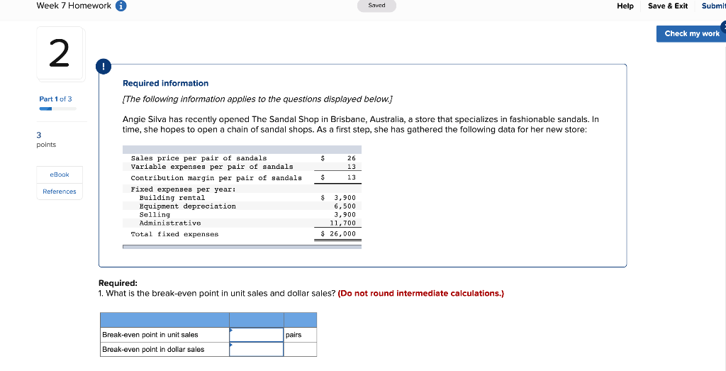 Solved Week 7 Homework 0 Sud Saved Help Save & Exit Submit | Chegg.com