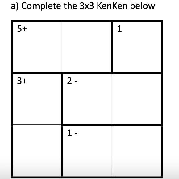 Solved a) Complete the 3×3 Magic Square below | Chegg.com