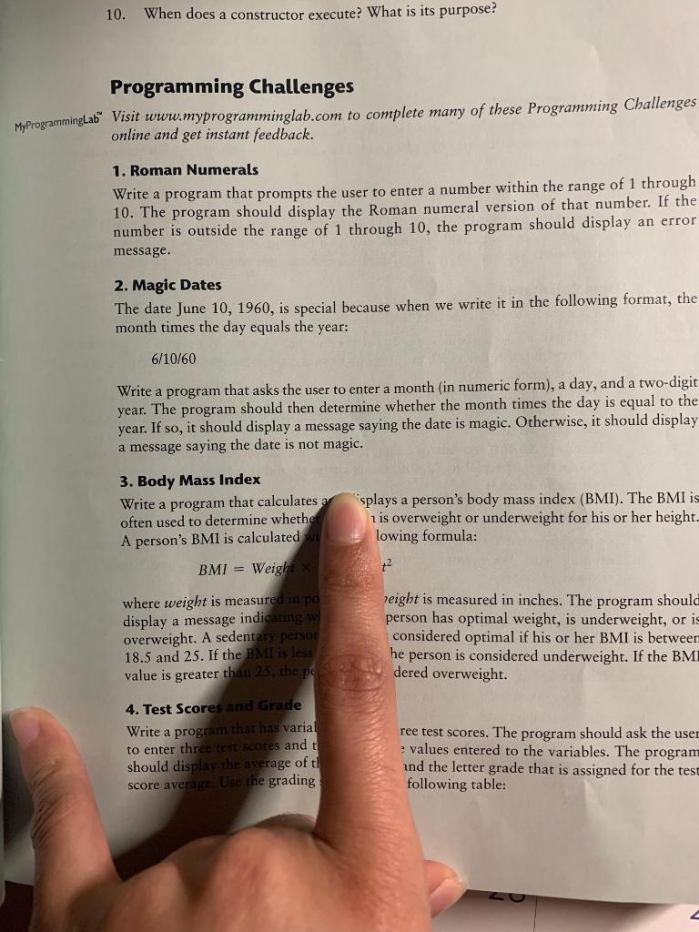 Solved 10. When does a constructor execute? What is its | Chegg.com