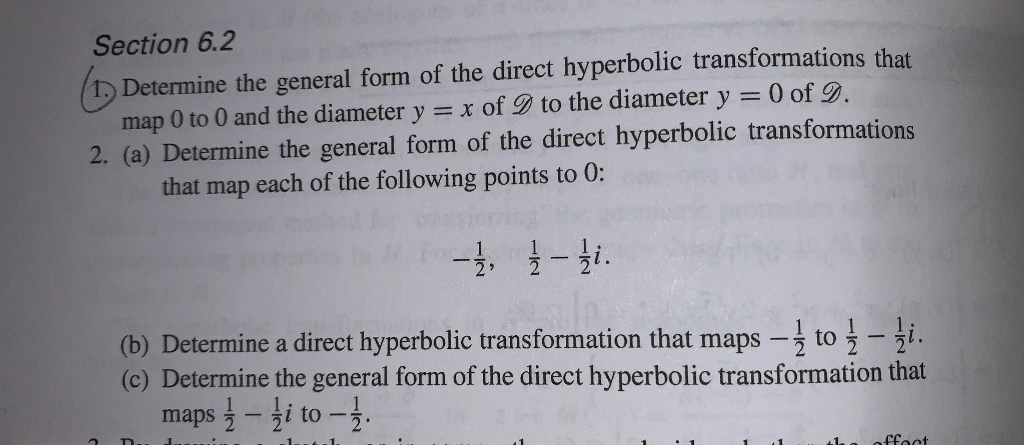 Solved Section 6.2 Determine the general form of the direct | Chegg.com