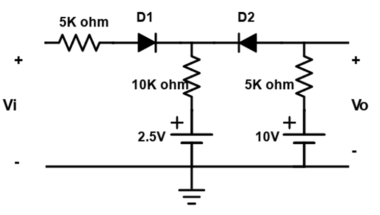 Solved For the circuit with ideal diodes D1 and D2 in the | Chegg.com
