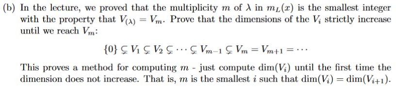 Solved Please Prove Only Part (b): (b) In the lecture, we | Chegg.com
