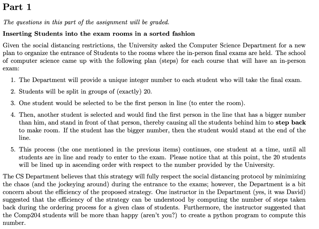 Solved Part 1 The questions in this part of the assignment | Chegg.com
