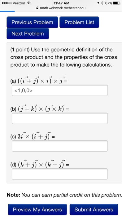 Solved Use the geometric definition of the cross product and | Chegg.com