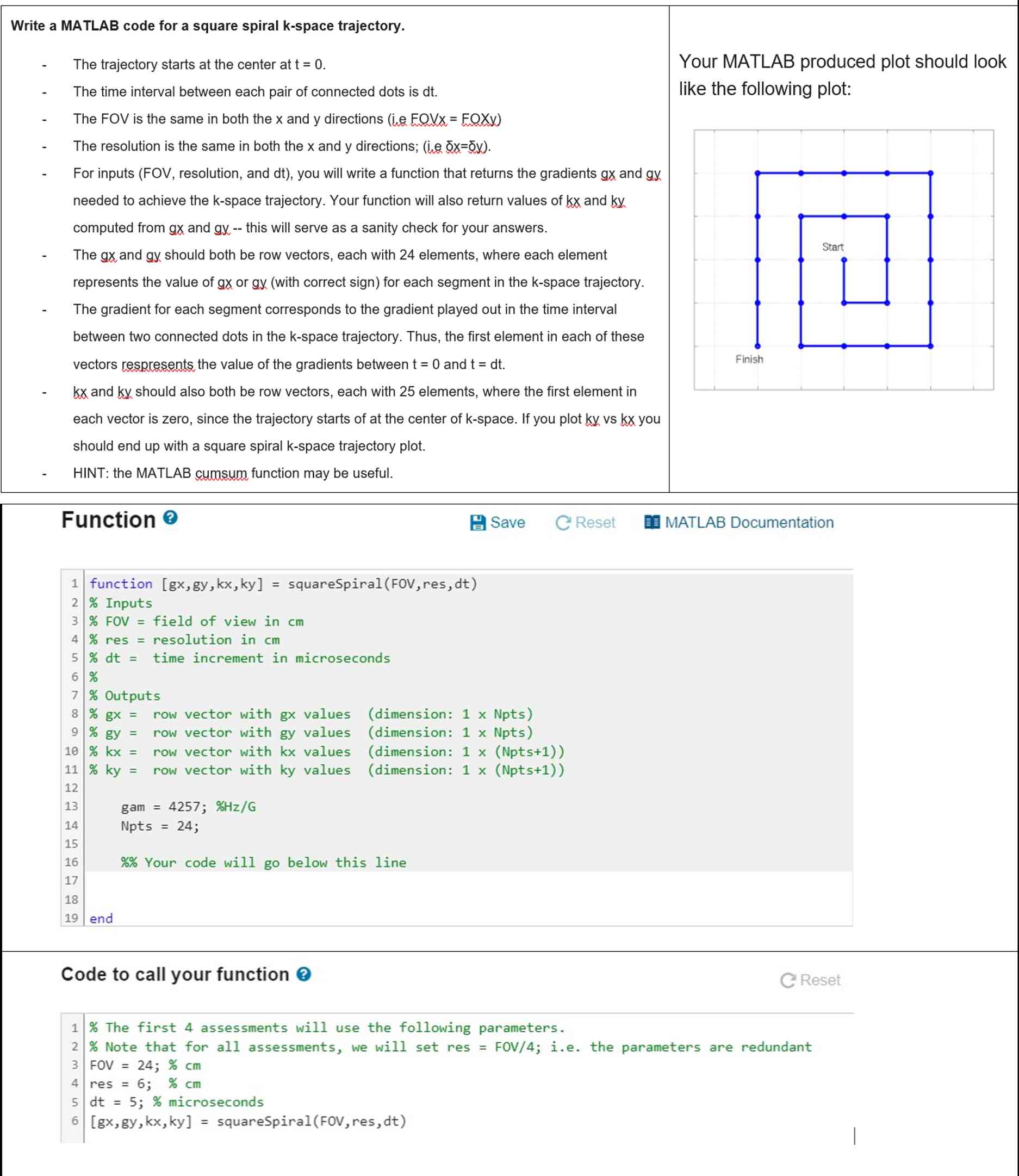 Solved I need help to write a MATLAB code in order to | Chegg.com