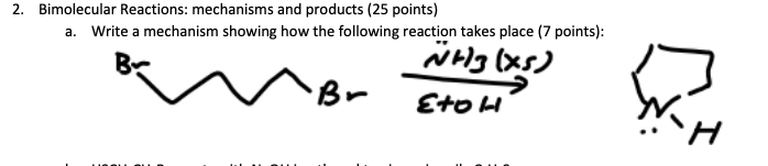 Solved Bimolecular Reactions: mechanisms and products (25 | Chegg.com