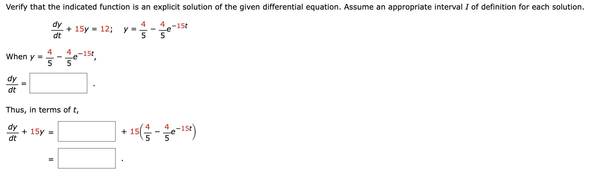 Solved Verify that the indicated function is an explicit | Chegg.com