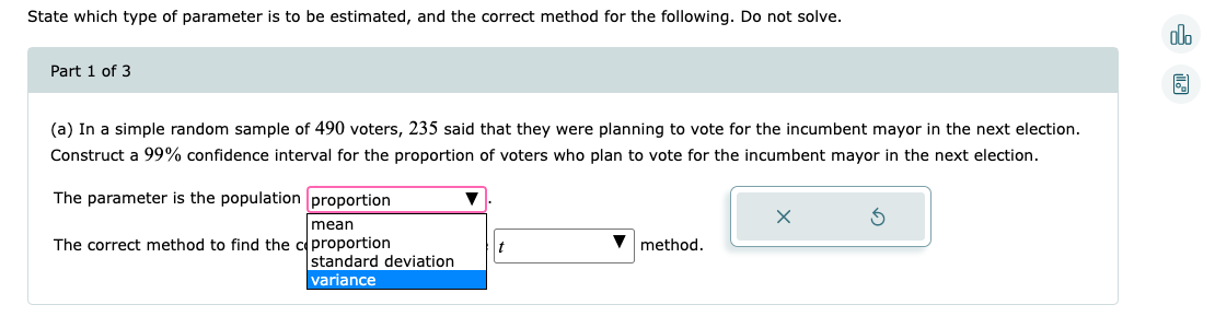 Solved State which type of parameter is to be estimated, and | Chegg.com
