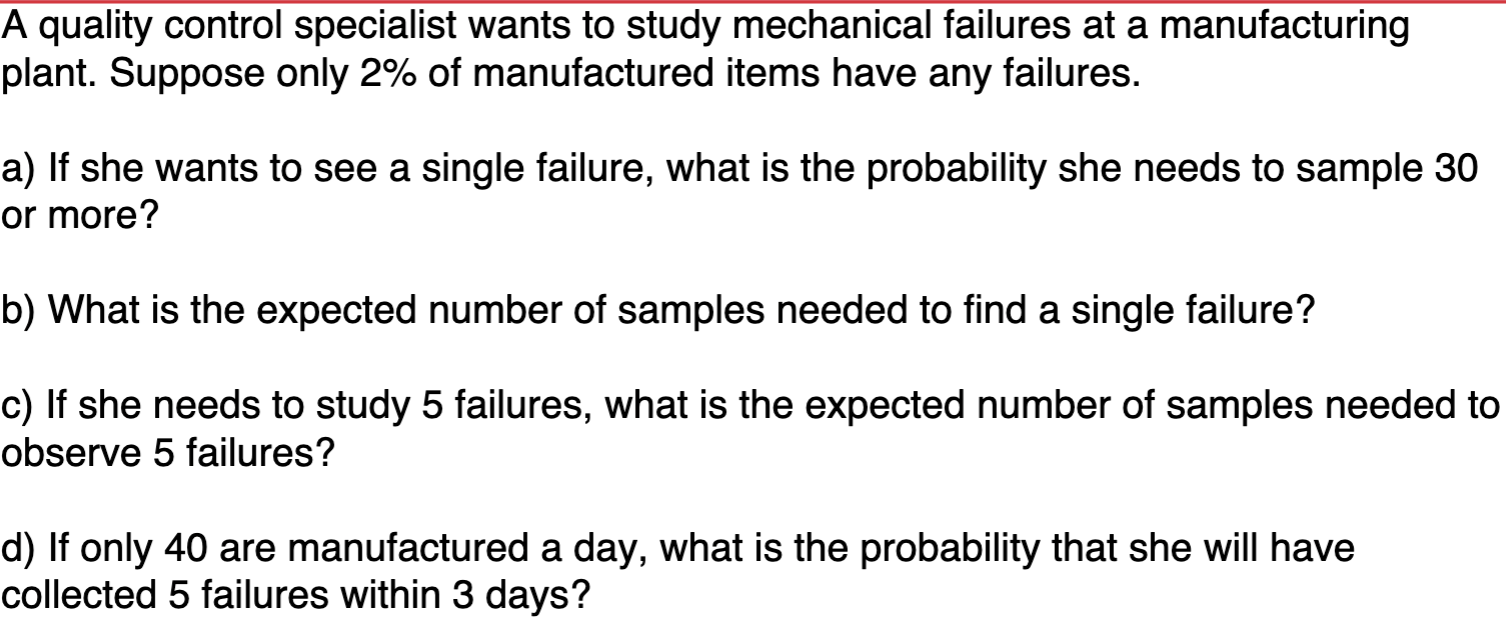 Solved A quality control specialist wants to study | Chegg.com