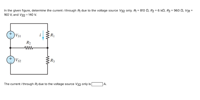 Solved In The Given Figure Determine The Current Through