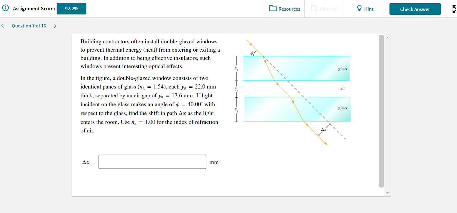 Solved 0 Assignment Score: 92.2% Resources Give Up? Hint | Chegg.com