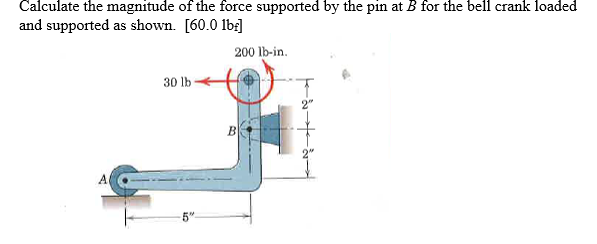 Solved Calculate The Magnitude Of The Force Supported By The