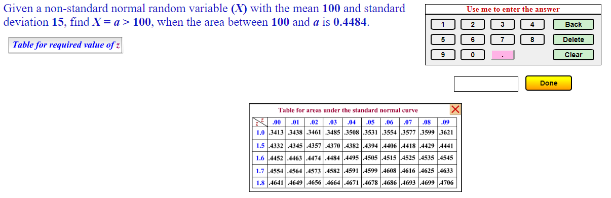 Solved Given a non-standard normal random variable (X) with | Chegg.com