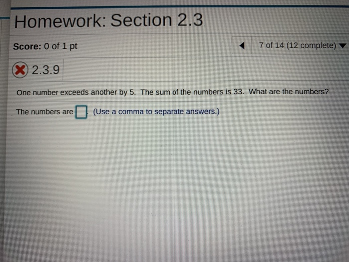 Solved Homework Section 2 3 Score 0 Of 1 Pt X 2 3 9 One