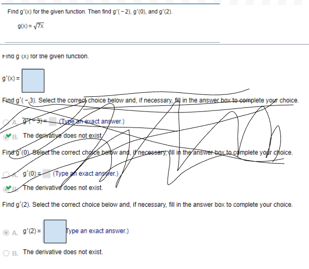 Solved Find g′(x) for the given function. Then find | Chegg.com