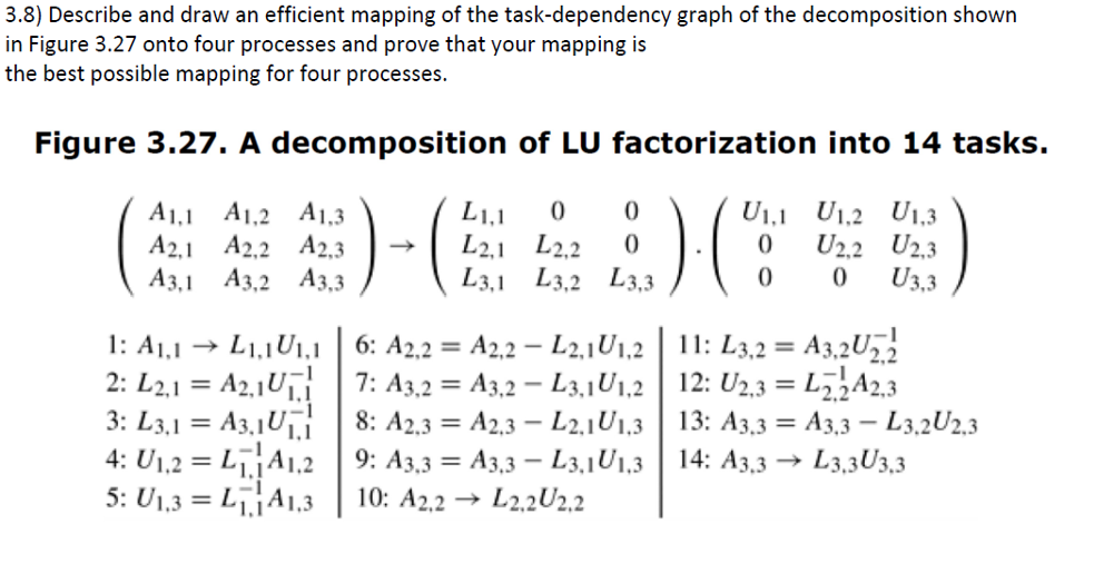 3.8) Describe and draw an efficient mapping of the | Chegg.com