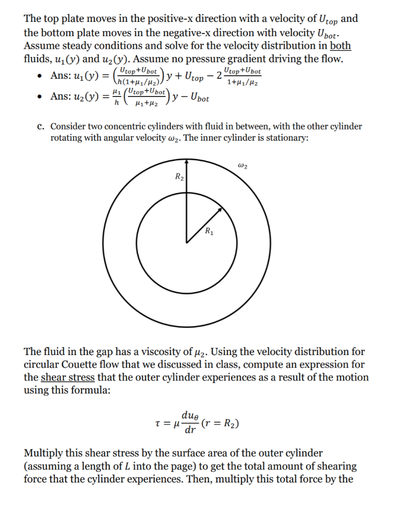 Solved Problem 3 (Steady Solutions to Navier-Stokes | Chegg.com